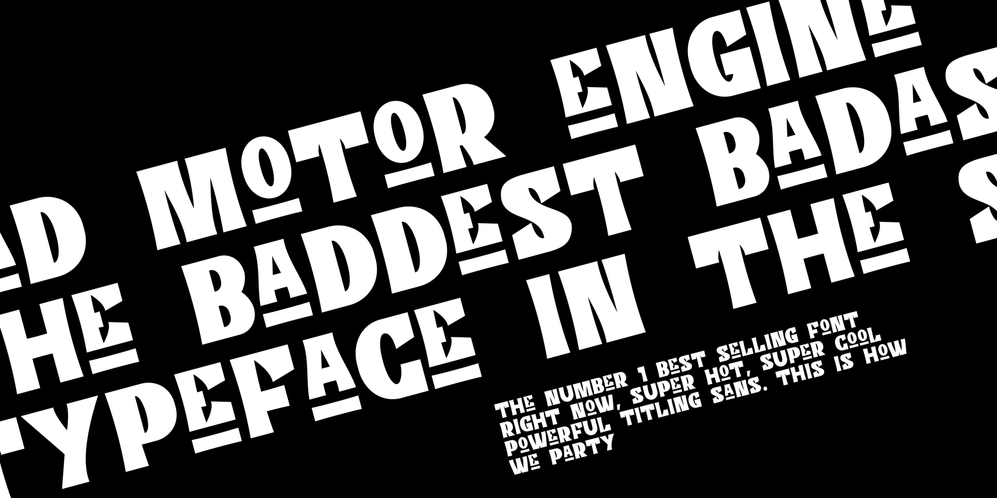 MBF Bad Motor - Moonbandit Font Shop Foundry
