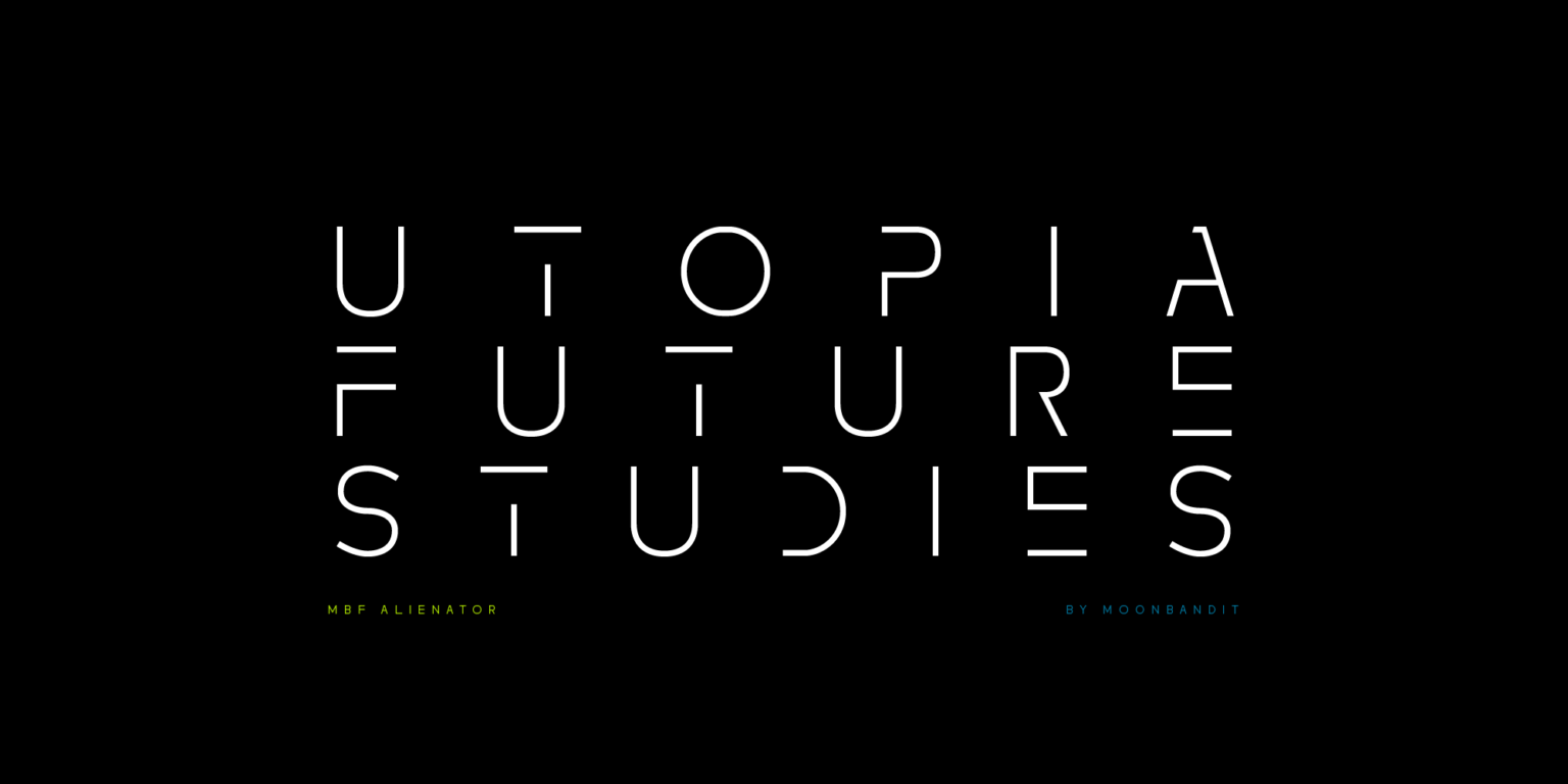 MBF Alienator - Moonbandit Font Shop Foundry - sci fi font - from $12
