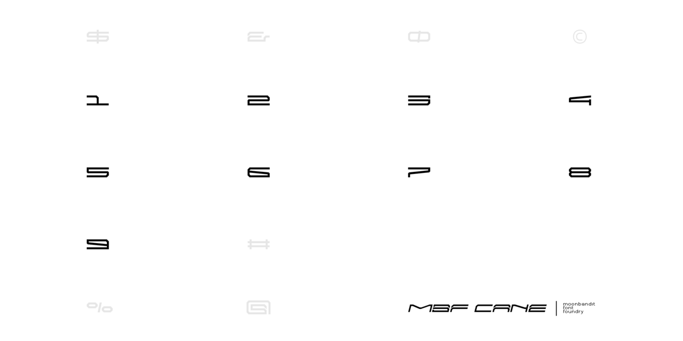 MBF Cane - Moonbandit Font Shop Foundry