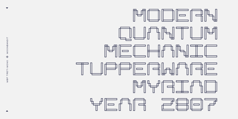 MBF Treti Mono - Moonbandit Font Shop Foundry